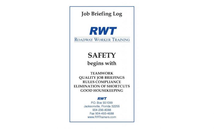Job-Briefing-Log-Book-Cover_Page_1 - BNSF Hazmat